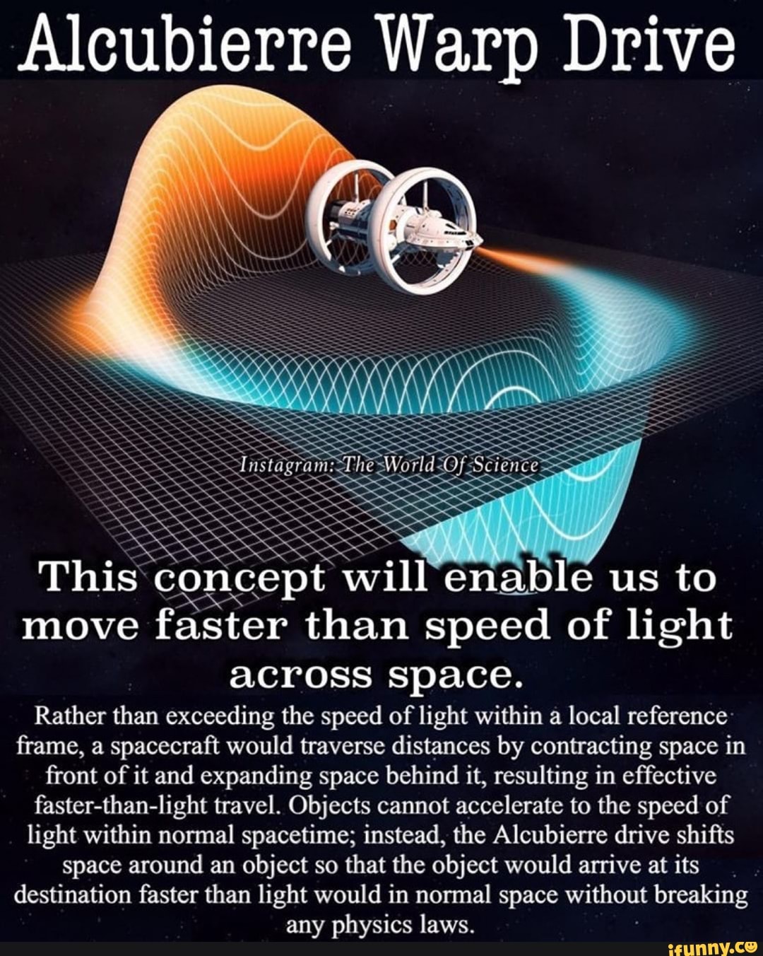 Alcubierre Warp Drive \ ..... This (301ngth Will enable us to ww move fáSter than speed of light ...