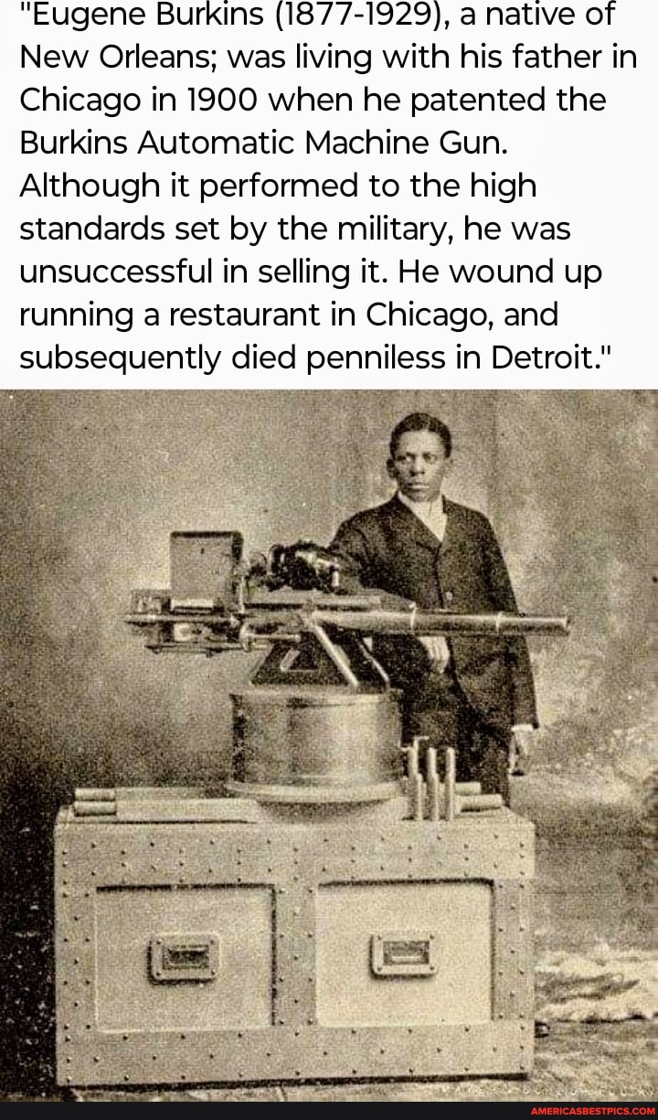 "Eugene Burkins (IS a native of New Orleans; was living with his father ...