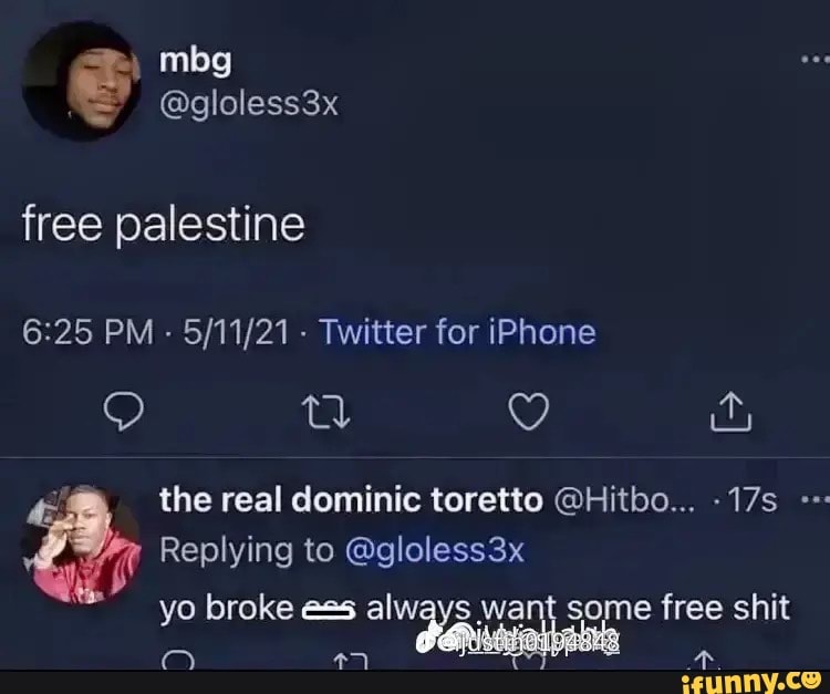 Free palestine PM - - Twitter for iPhone the real dominic toretto ...