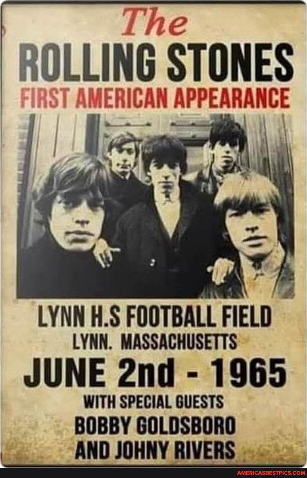 The ROLLING STONES AMERICAN APPEARANCE LYNN H.S FOOTBALL FIELD LYNN ...
