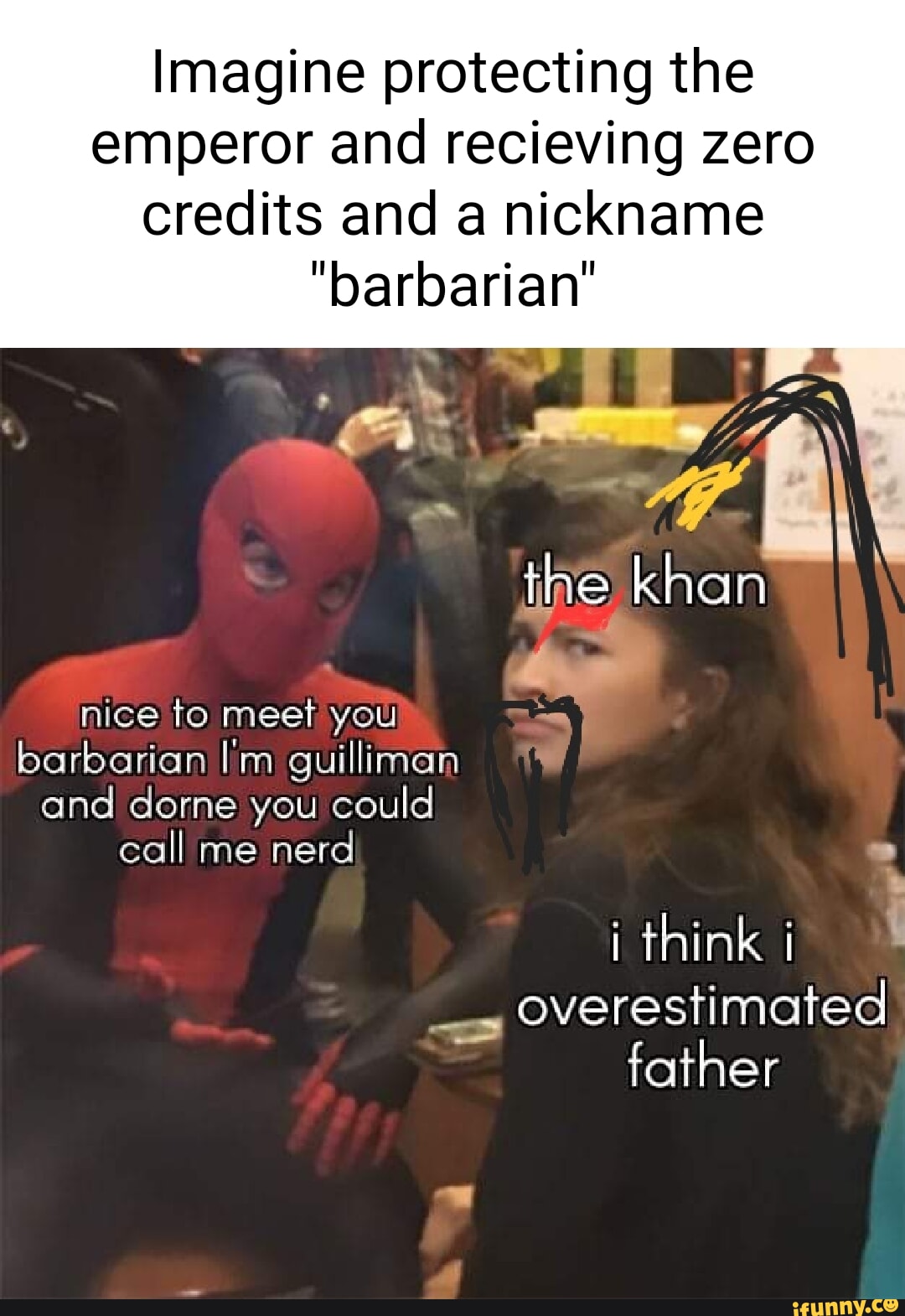 Imagine protecting the emperor and recieving zero credits and a ...