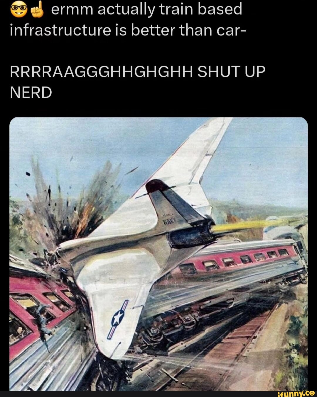 Ermm actually train based infrastructure is better than car ...