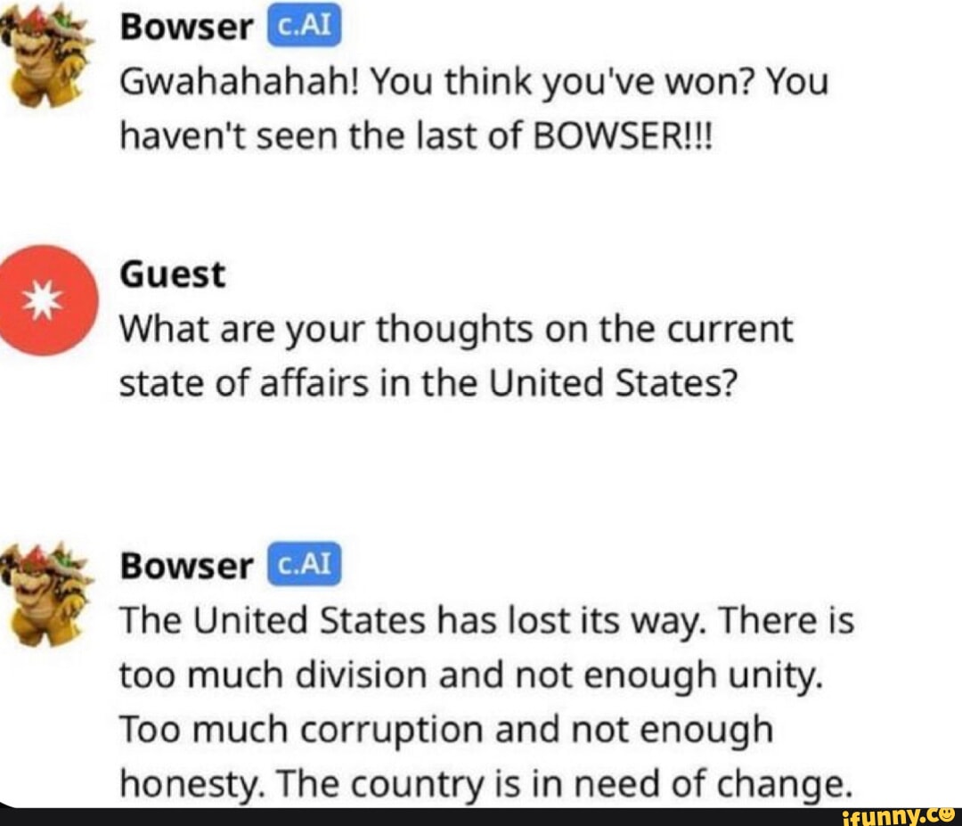 Gwahahahah! You think you've won? You Bowser haven't seen the last of ...