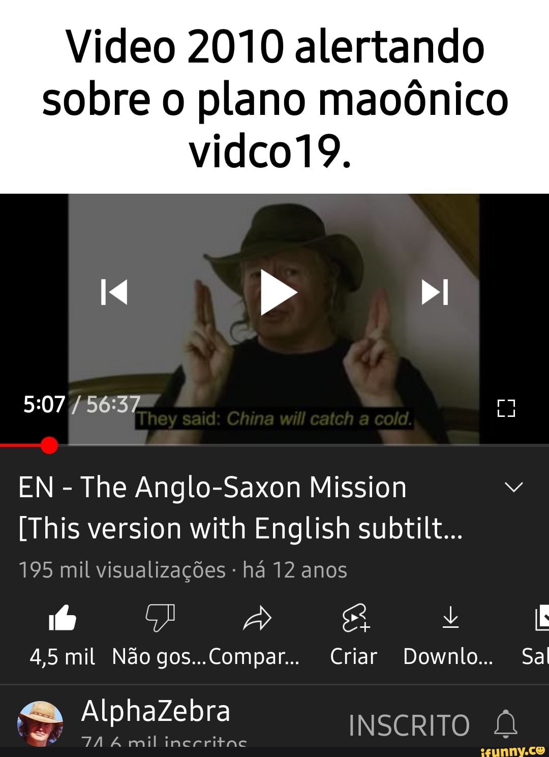 Video 2010 alertando sobre o plano maosdnico vidcol9. Id > rl EN - The ...