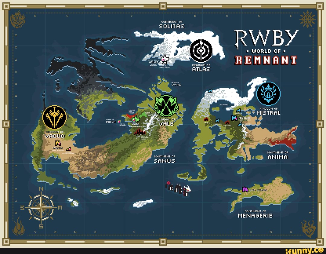 CONTINENT OF SOLITAS RWBY WORLD OF = KINGDOM OF ATLAS KINGDOM OF ...