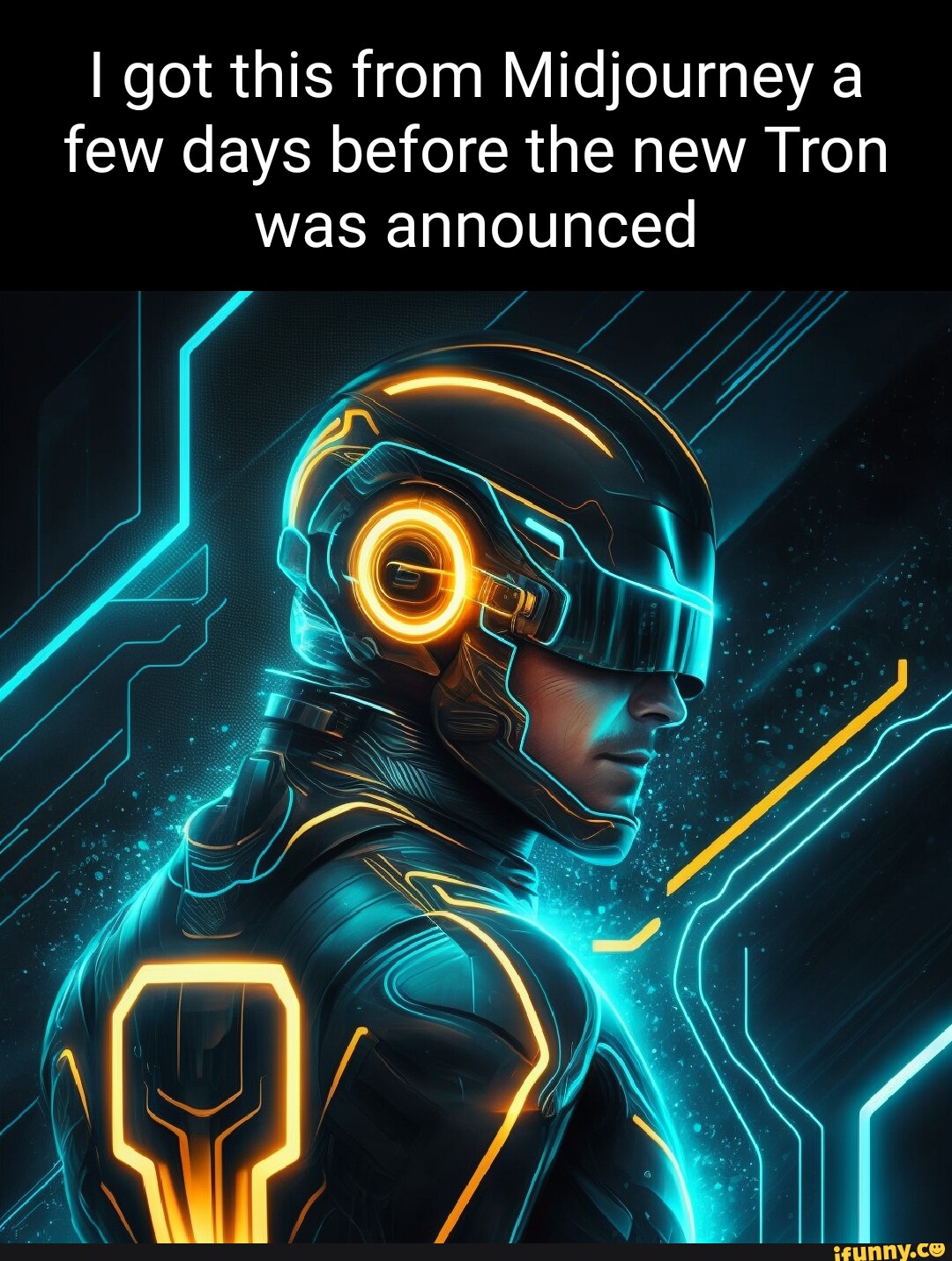I got this from Midjourney a few days before the new Tron was announced ...