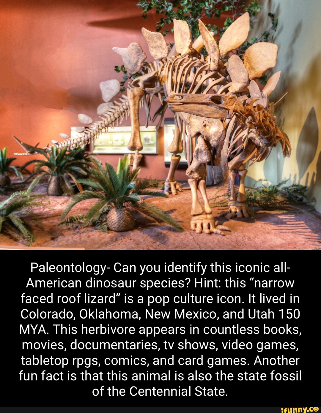 Paleontology- Can you identify this iconic all- American dinosaur ...