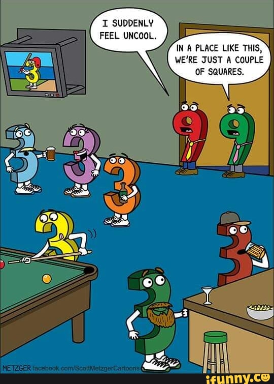 I SUDDENLY FEEL UNCOOL, IN A PLACE LIKE THIS, WE'RE JUST A COUPLE OF ...