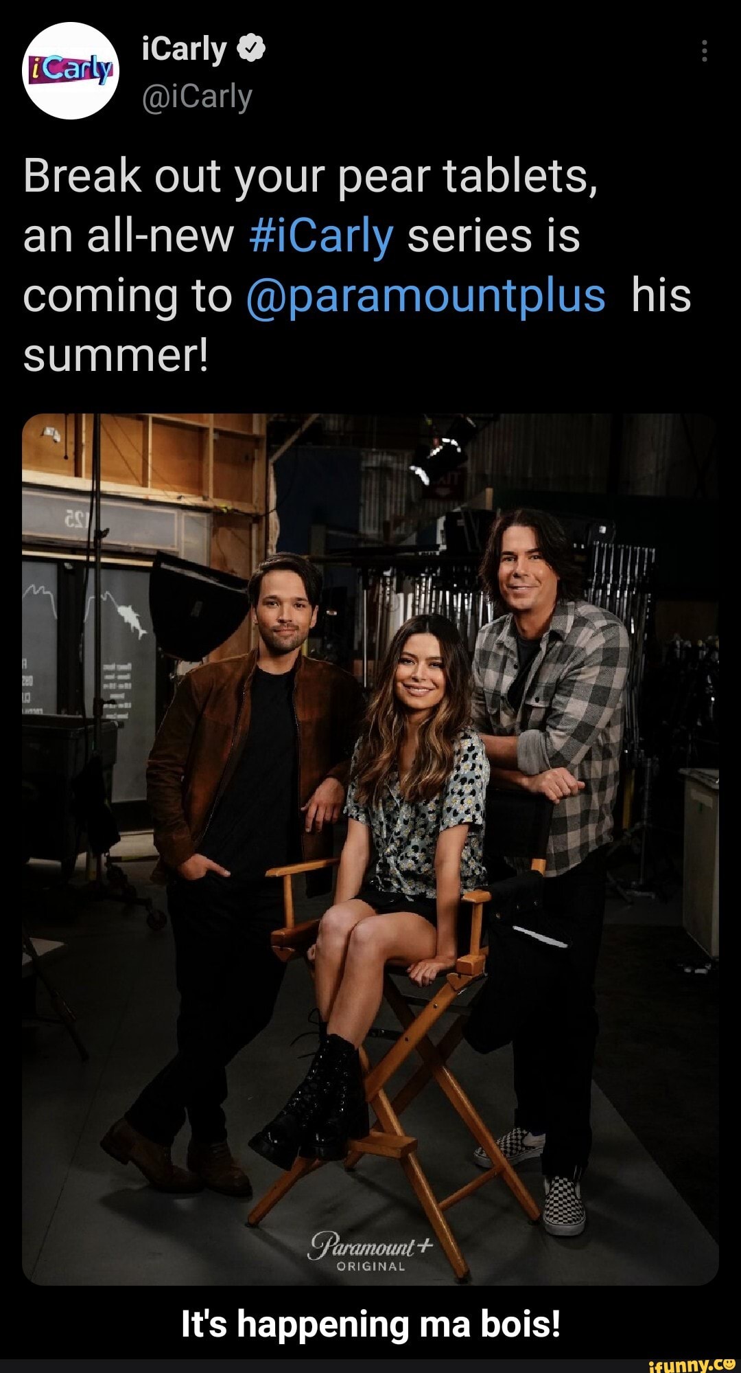 ICarly @iCarly Break out your pear tablets, an all-new #iCarly series ...