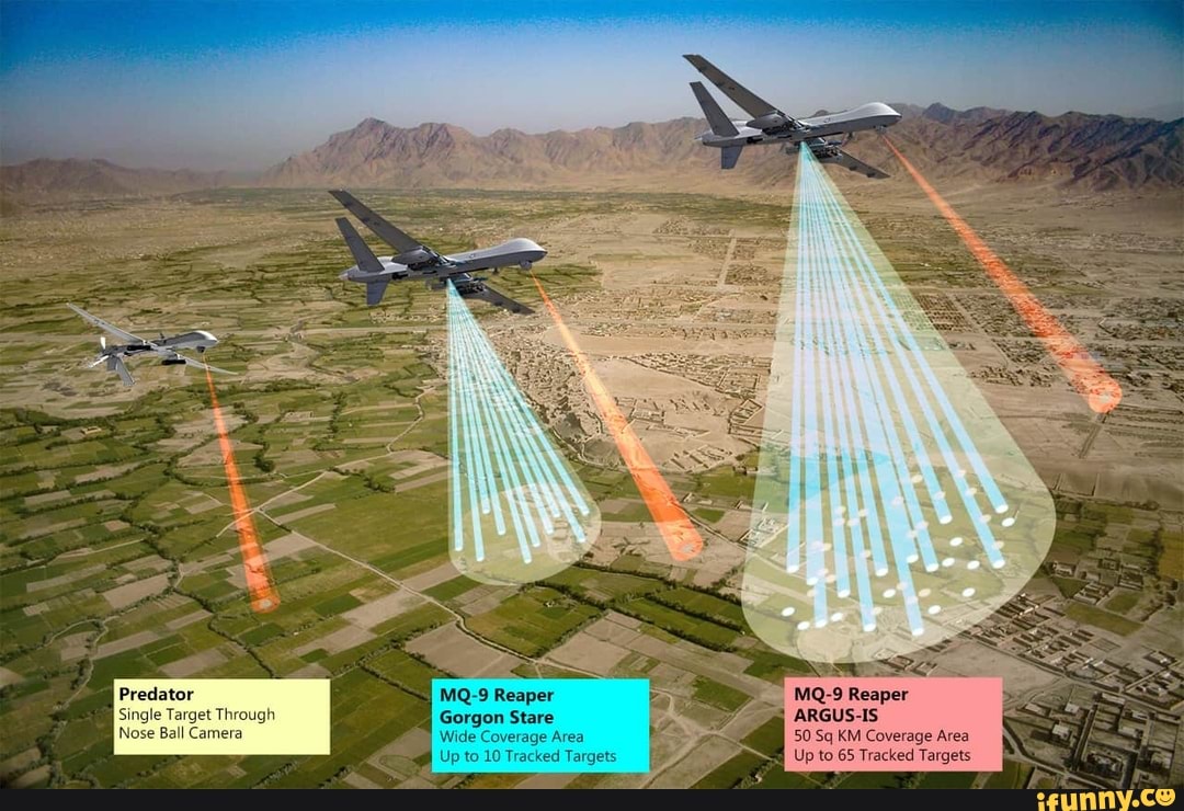 Predator MQ-9 Reaper MQ-9 Reaper Single Target Through Gorgon Stare ...