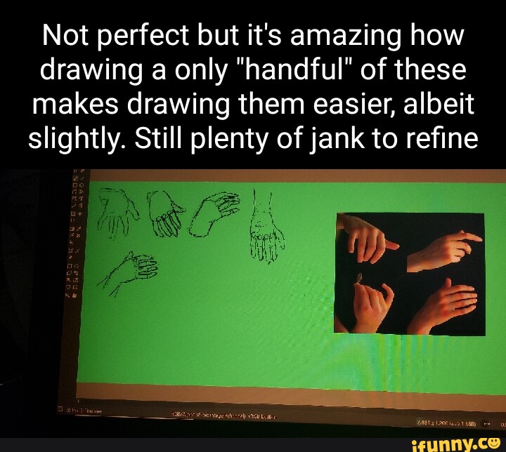 Not perfect but it's amazing how drawing a only "handful" of these ...