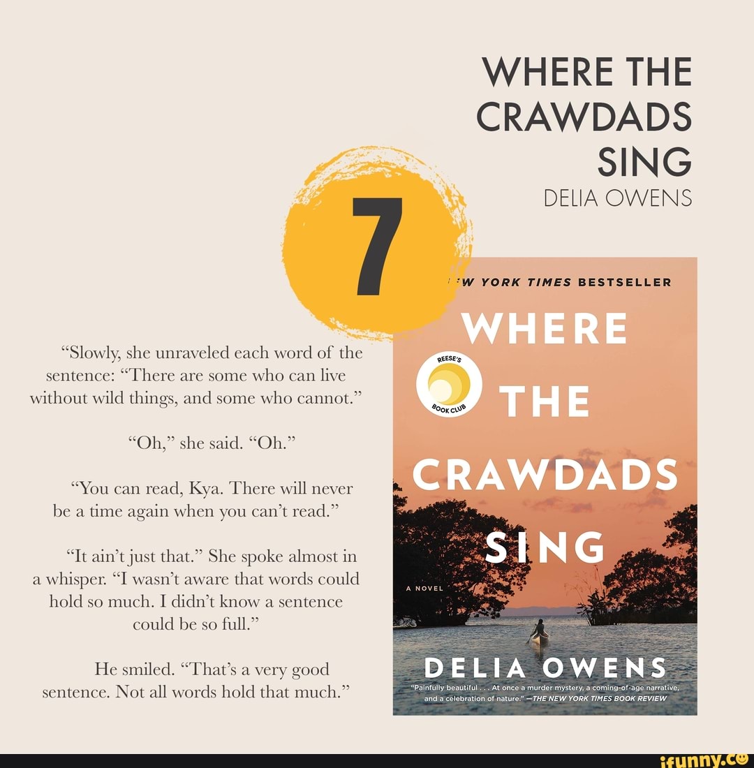 WHERE THE CRAWDADS SING DELIA OWENS YORK TIMES BESTSELLER WHERE THE ...