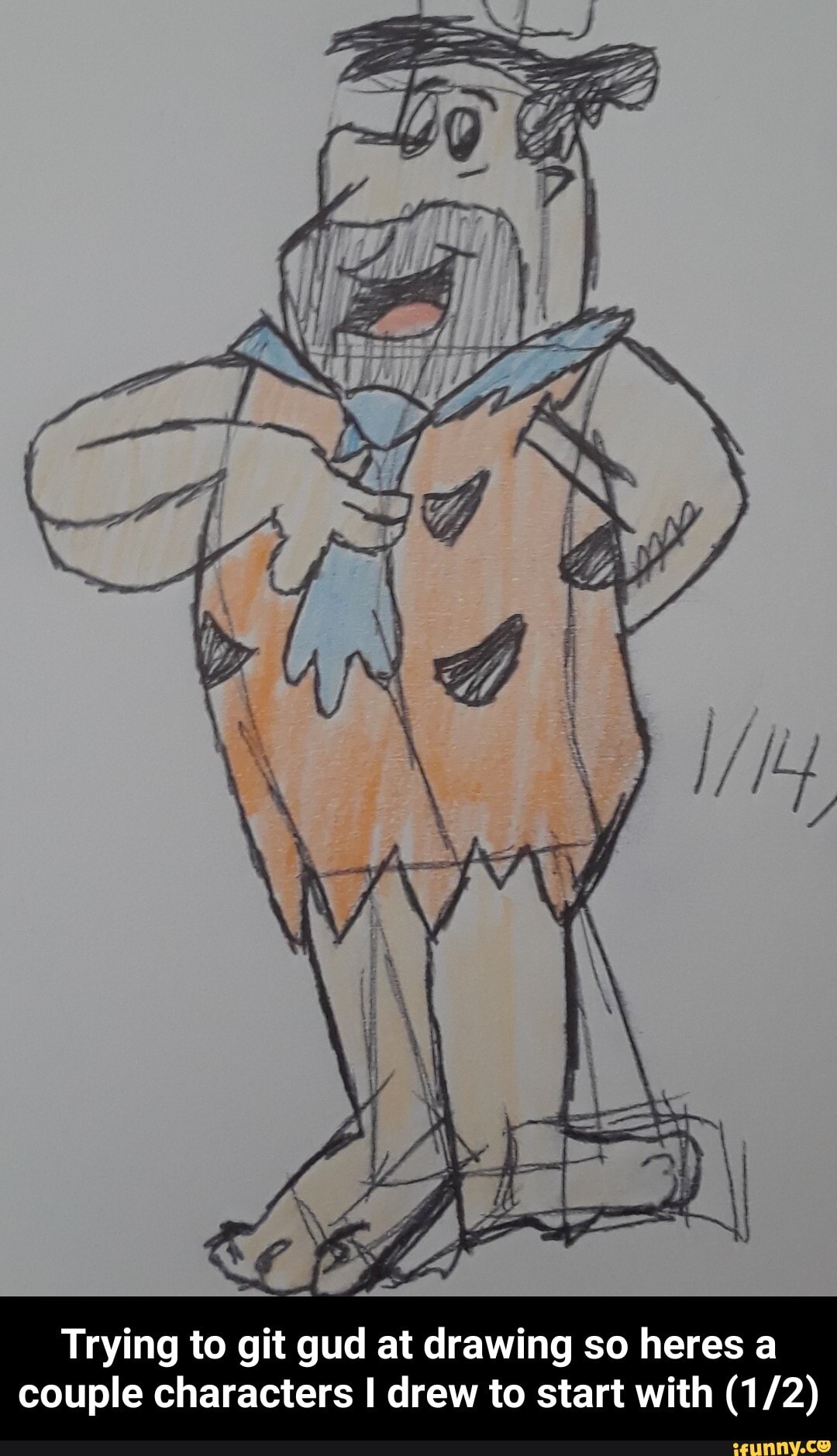 Trying to git gud at drawing so heres a couple characters I drew to ...