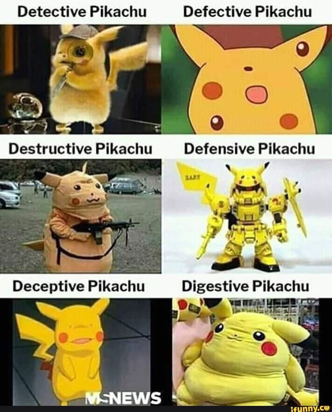 Defective Pikachu Detective (Pikachu Destructive Pikachu Defensive ...