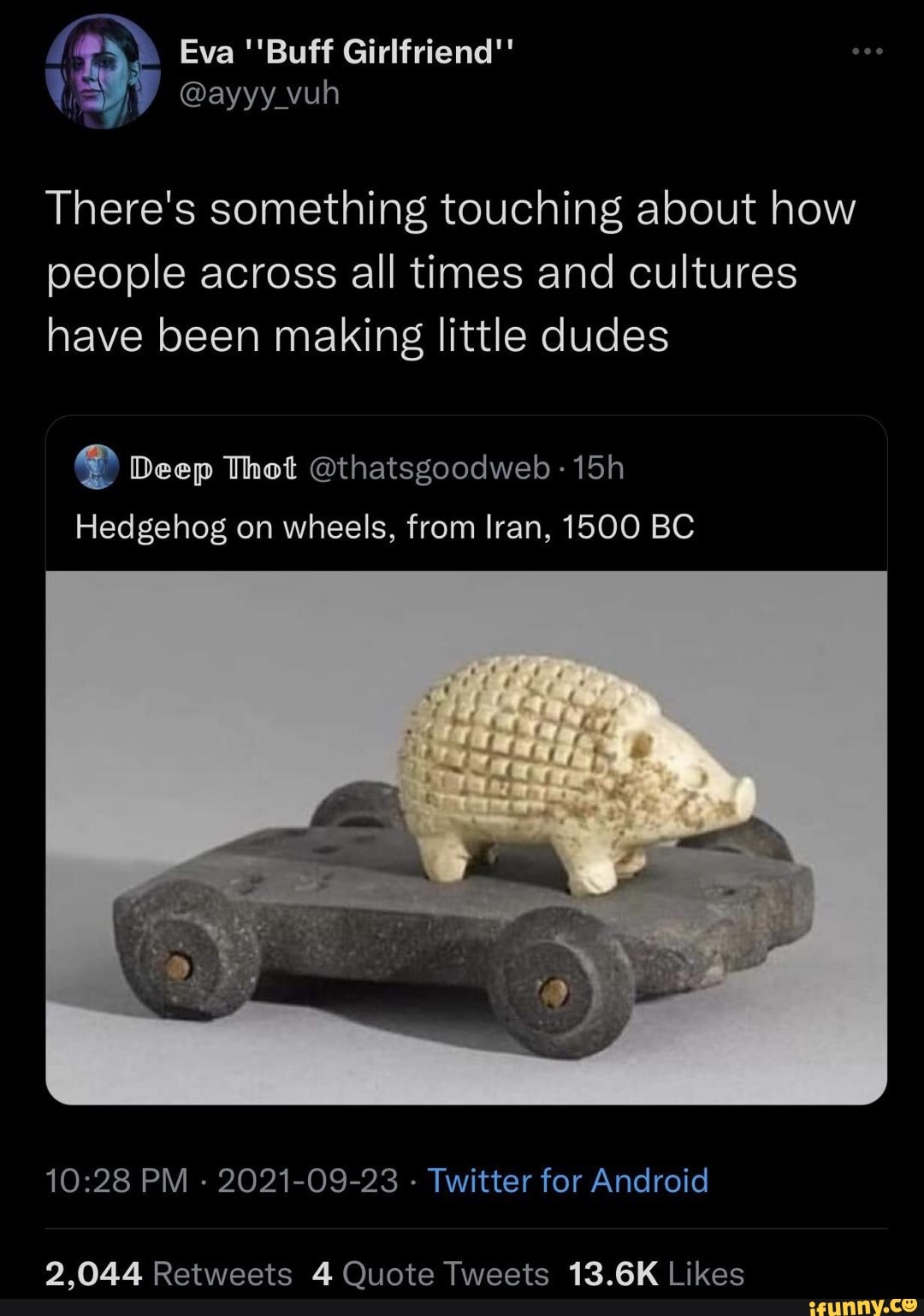 Eva ''Buff Girlfriend' @ayyy_vuh There's something touching about how ...