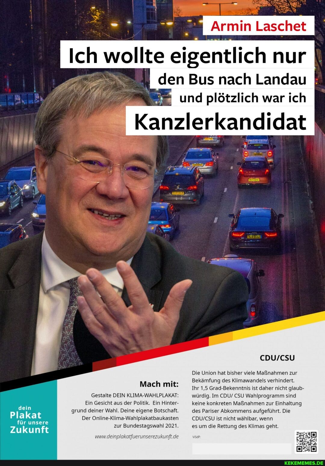 Armin Laschet Ich wollte eigentlich nur den Bus nach Landau und ...