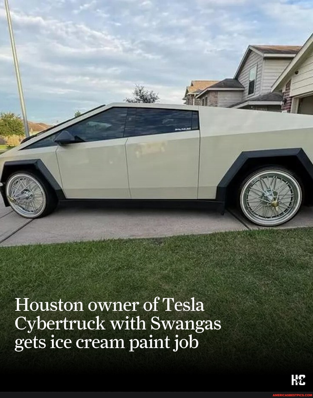 If adding Swangas to a Tesla Cybertruck didn't embody Houston's slab ...