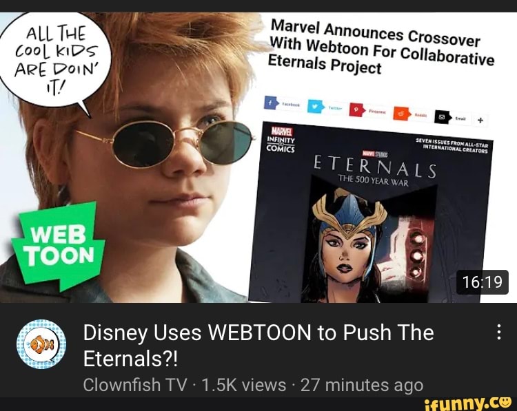 Marvel Announces Crossover ~With Webtoon Fi Eternals Project cool ARE ...