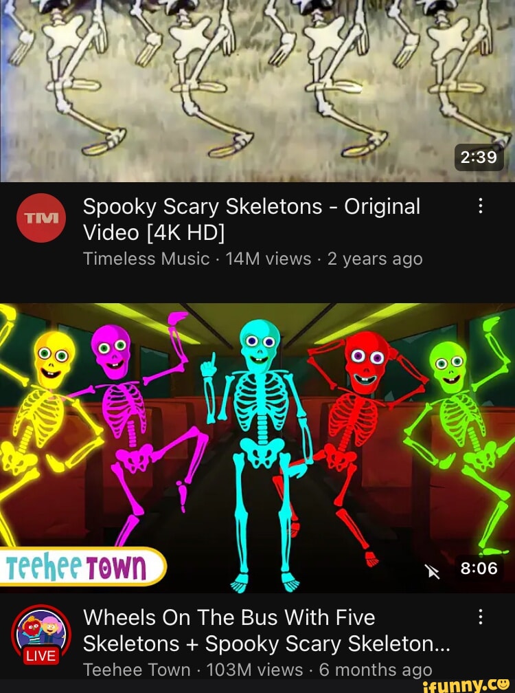 Spooky Scary Skeletons - Original Video HD] Timeless Music - views - 2 ...