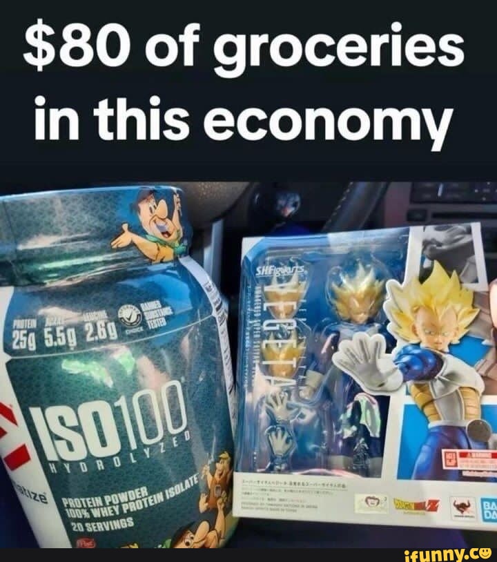 $80 of groceries in this economy - iFunny