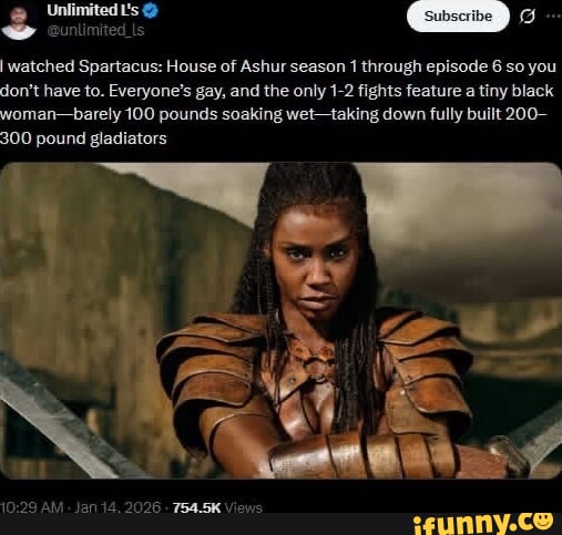 Unlimited t's @unlimited ts I watched Spartacus: House of Ashur season ...
