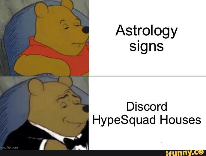 Astrology signs Discord HypeSquad Houses - iFunny