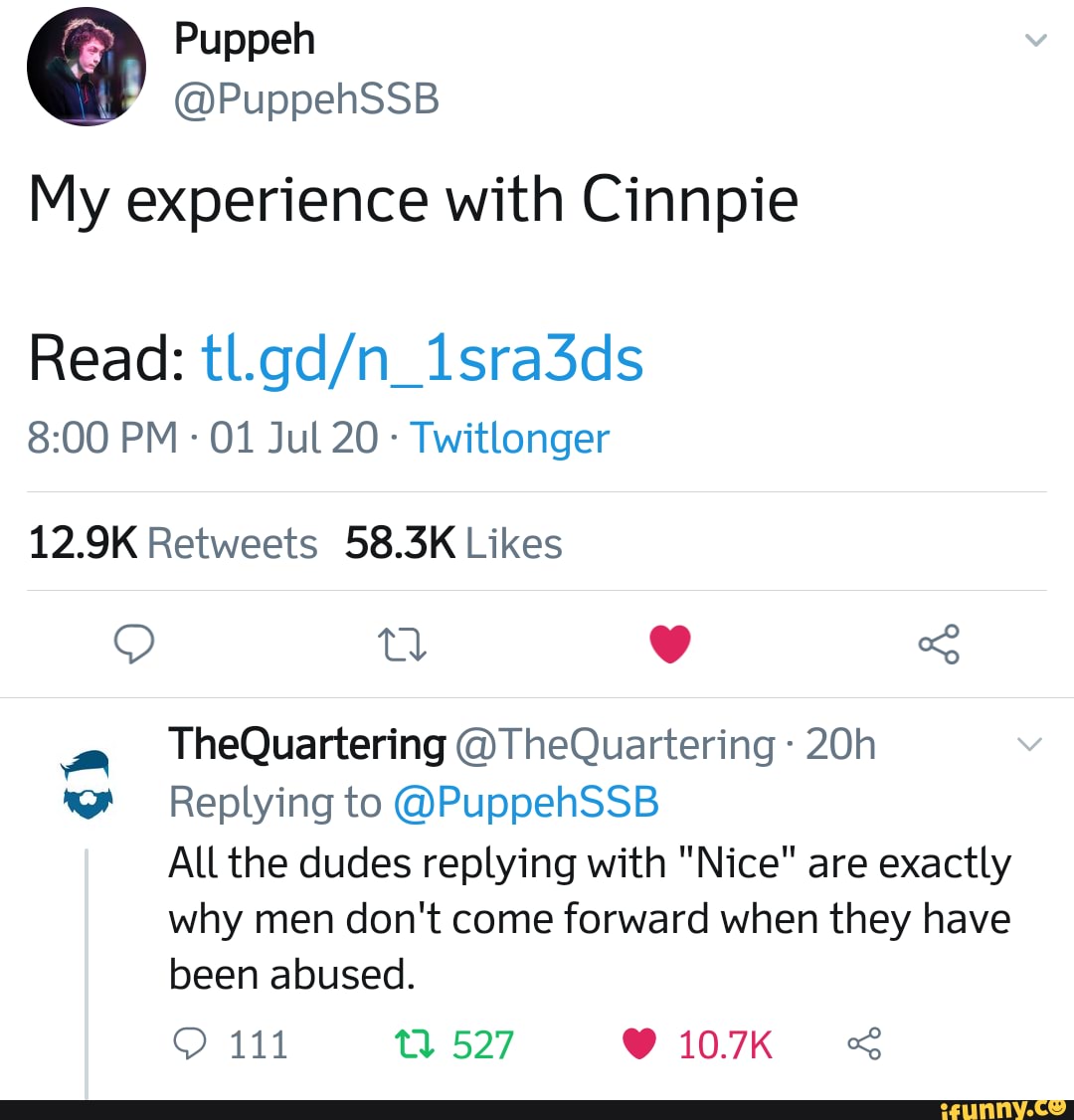 My experience with Cinnpie Read: PM - 01 Jul 20 - Twitlonger QQ T ...