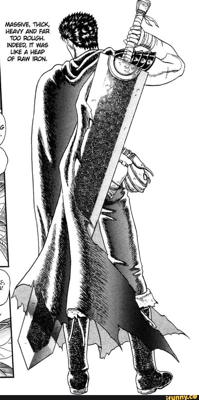 MASSIVE, THICK, HEAVY AND FAR TOO ROUGH. INDEED, IT WAS LIKE A HEAP OF ...