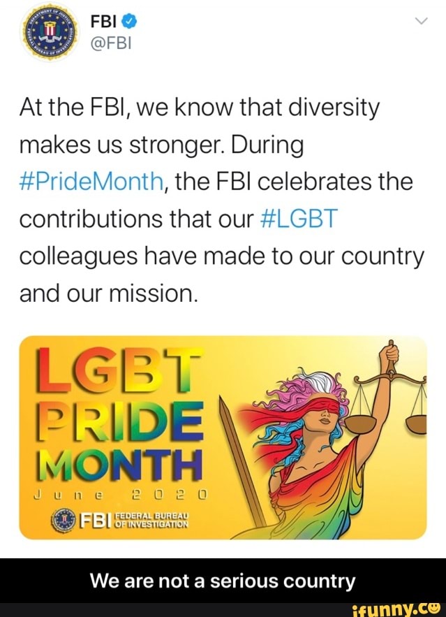 At the FBI, we know that diversity makes us stronger. During # ...