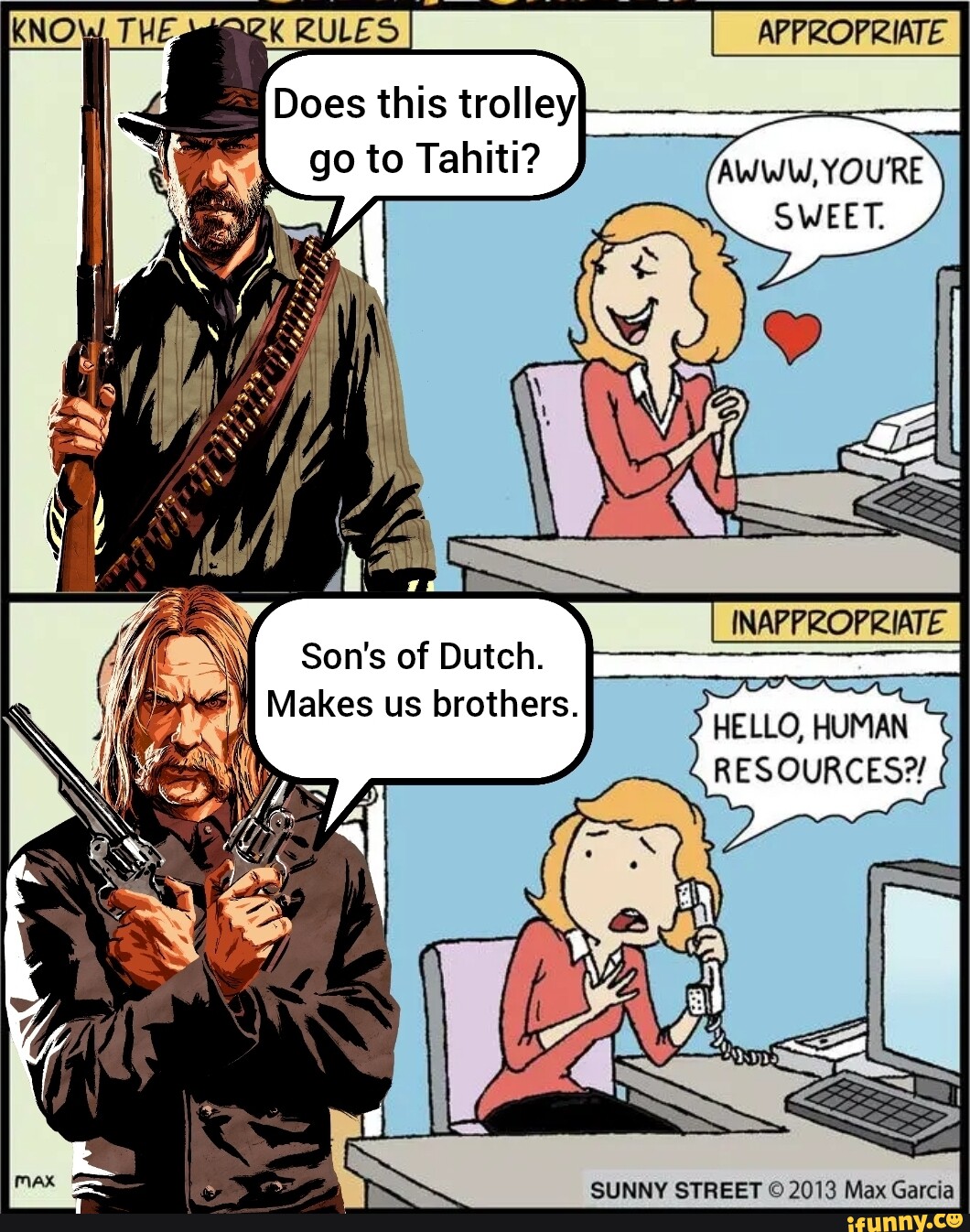 APPROPRIATE Does this trolley SWE go to Tahiti? I Son's of Dutch. I ...