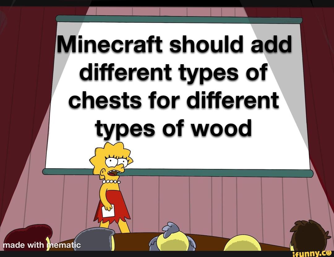 Minecraft should add different types of chests for different types of ...
