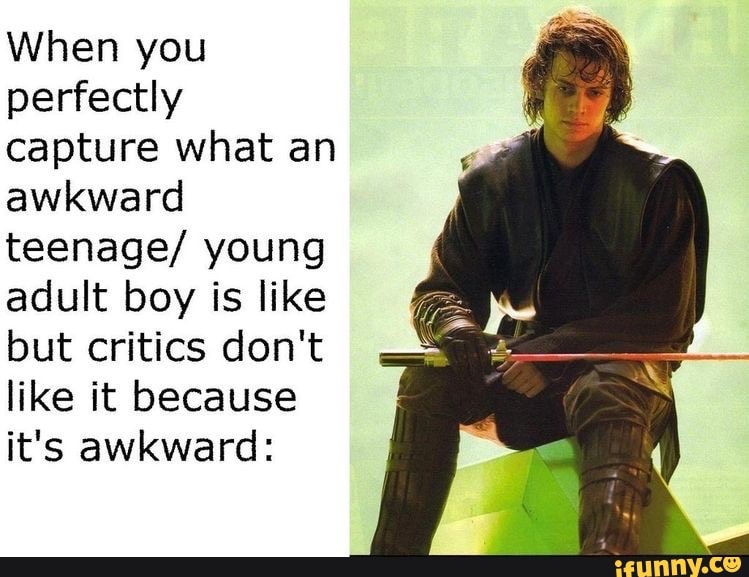 When you perfectly capture what an awkward teenage/ young adult boy is ...
