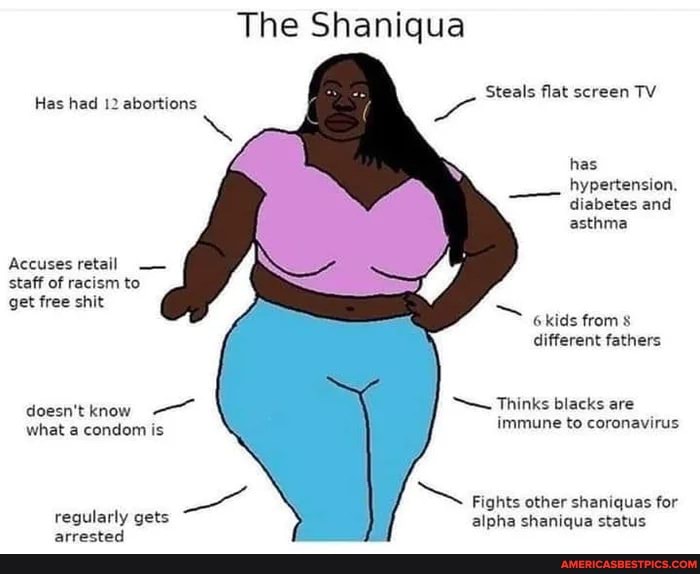 The Shaniqua Has had 12 abortions Steals flat screen TV has ...