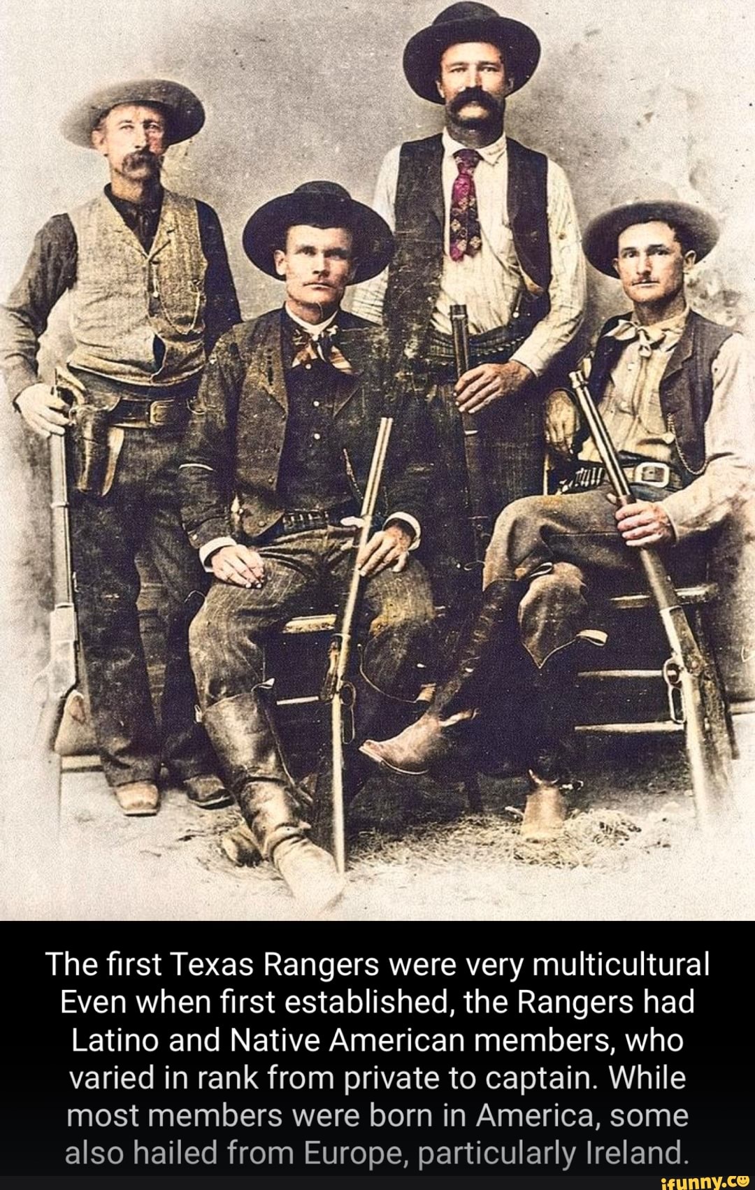 The first Texas Rangers were very multicultural Even when first ...