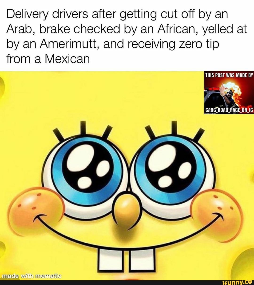 Delivery drivers after getting cut off by an Arab, brake checked by an ...