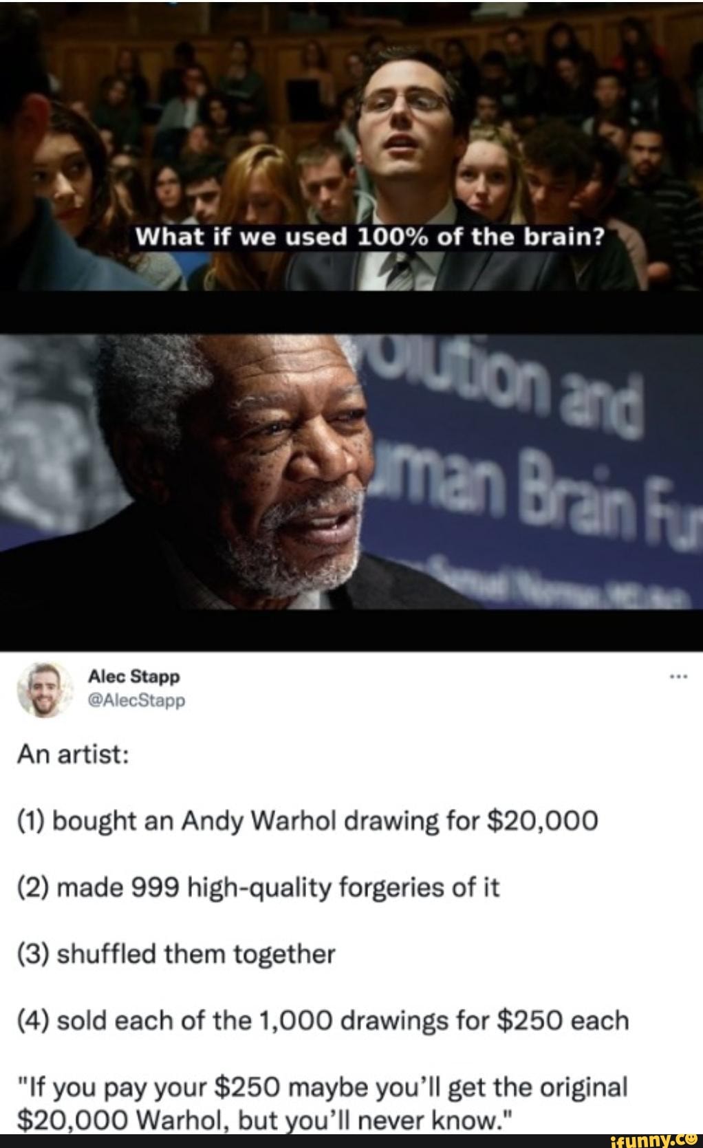 What if we used 100% of the brain? Alec Stapp An artist: (1) bought an ...