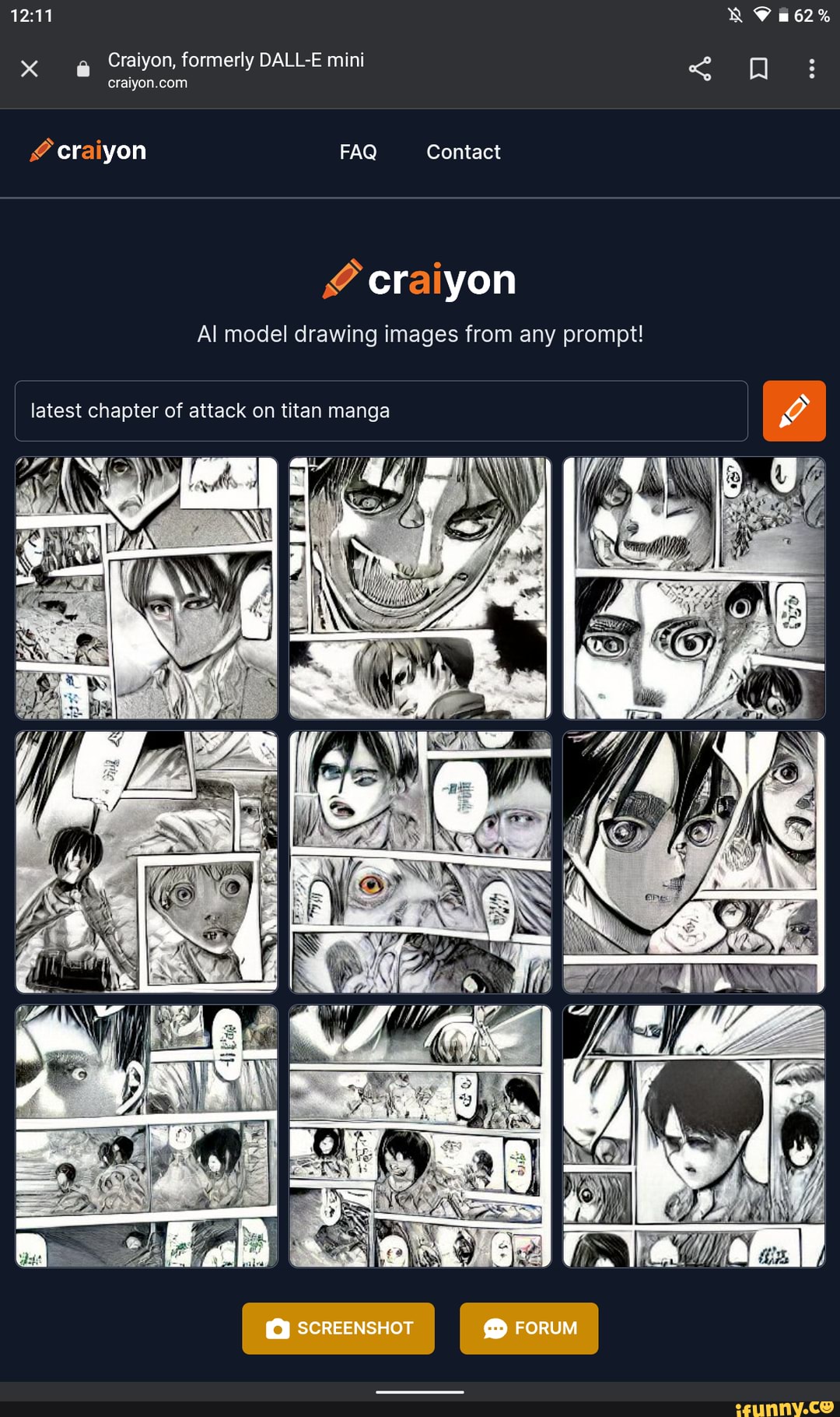 Craiyon, formerly DALL-E mini craiyon com cr yon FAQ Contact crai cr yon Al model drawing images ...