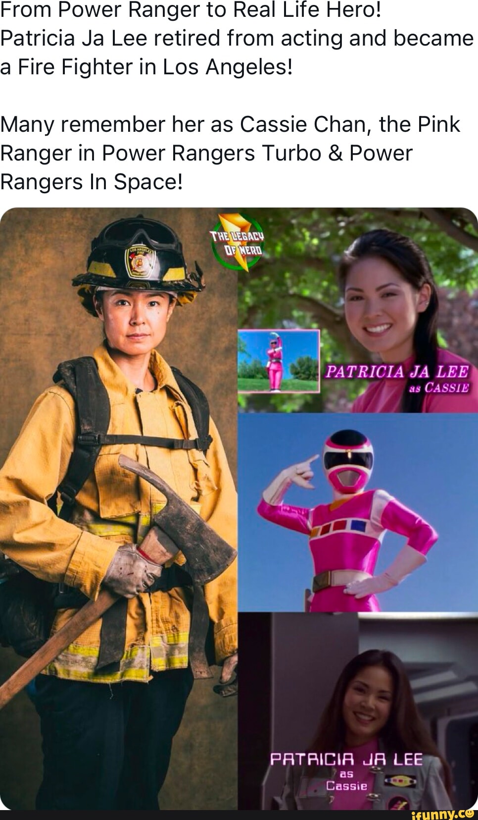 From Power Ranger to Real Life Hero! Patricia Ja Lee retired from ...
