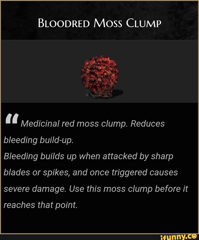 BLOODRED Moss CLUMP Medicinal red moss clump. Reduces bleeding build-up ...