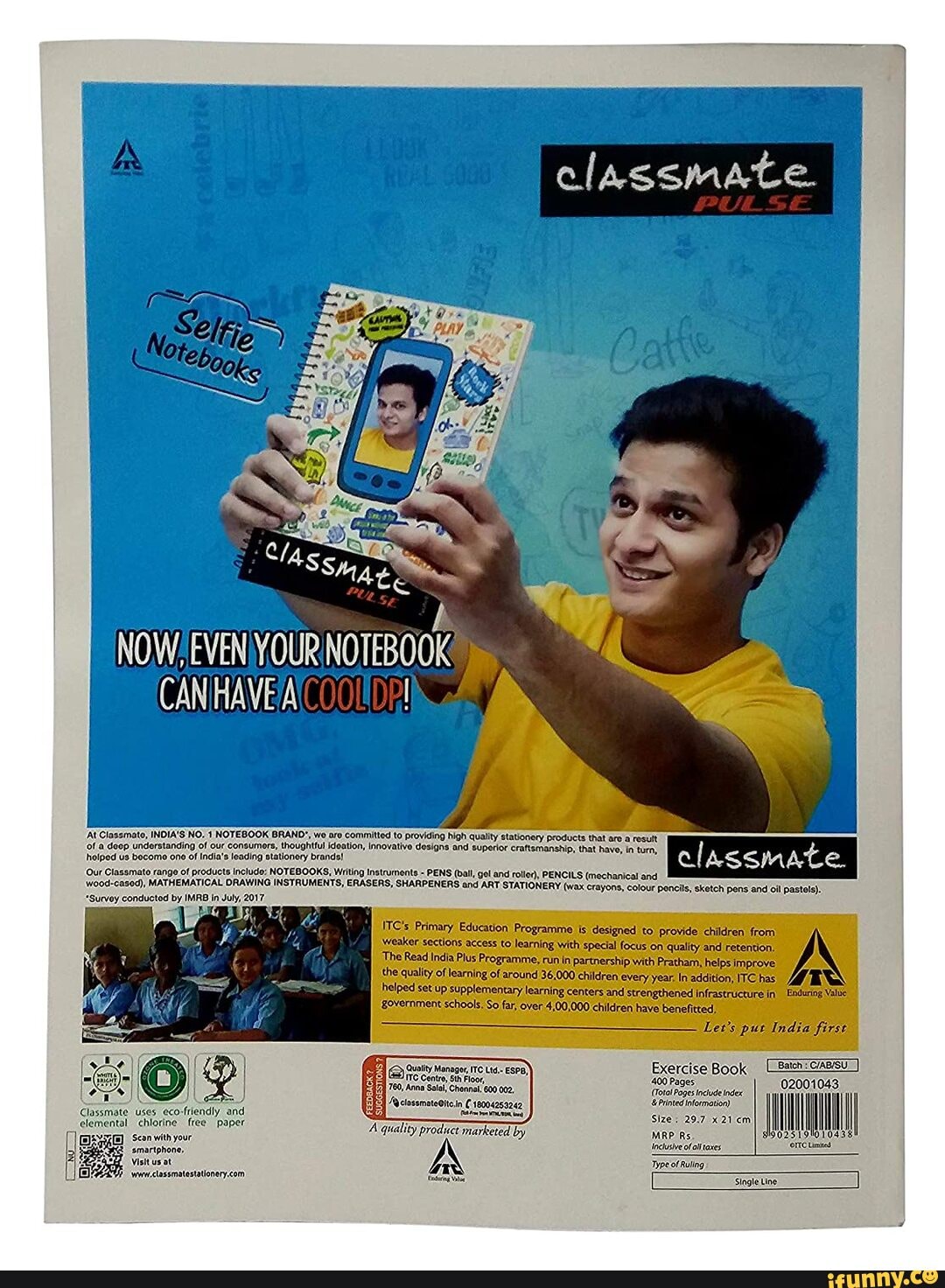 Classmate. NOW; EVEN YOURNOTEBOOK CANHAVEA {At Classmato, INDIA'S NO. 1 ...
