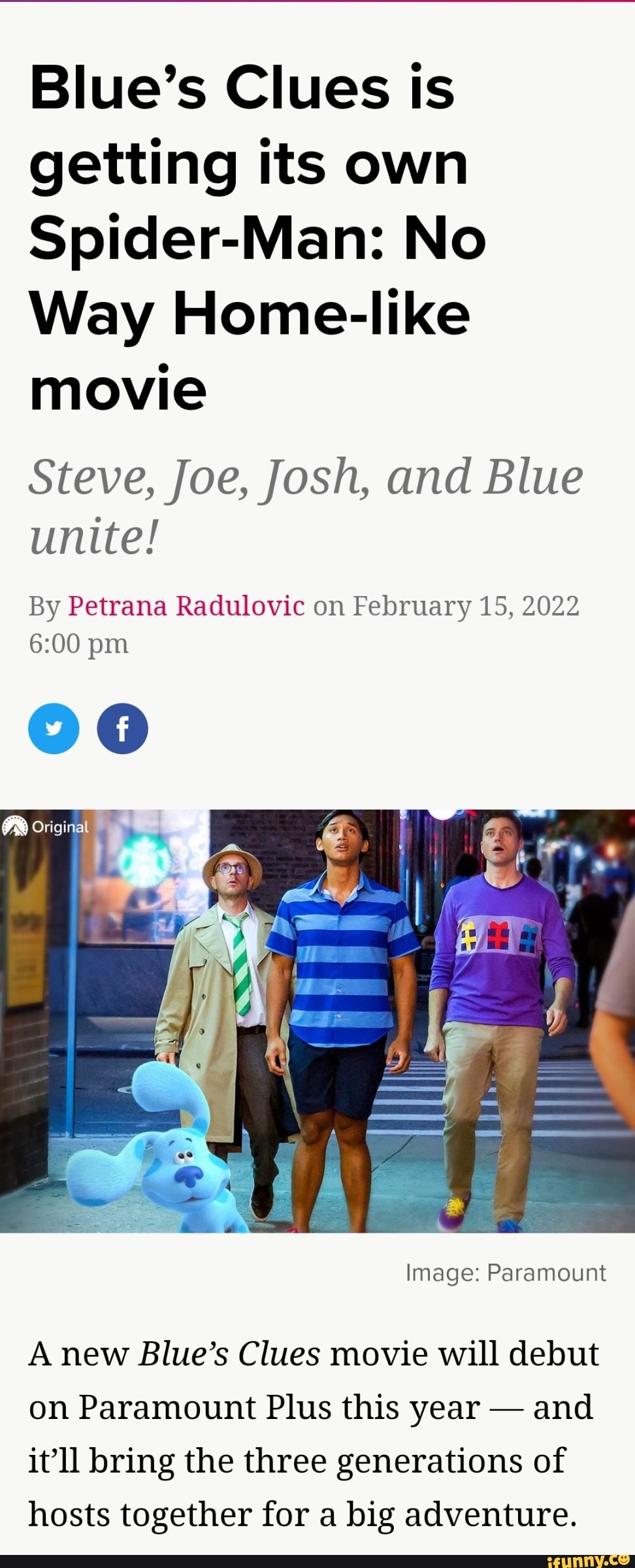 Blue's Clues is getting its own Spider-Man: No Way Home-like movie ...
