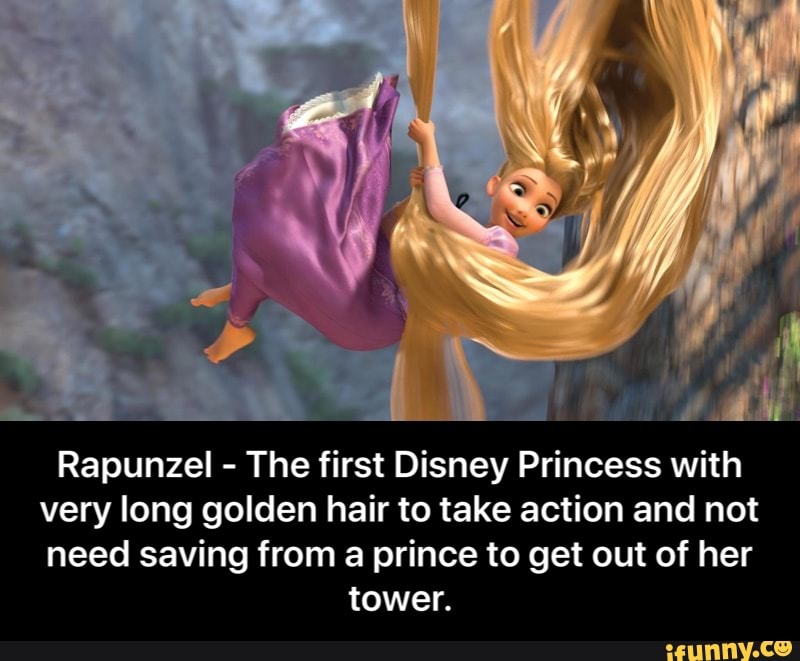 Rapunzel - The first Disney Princess with very long golden hair to take ...