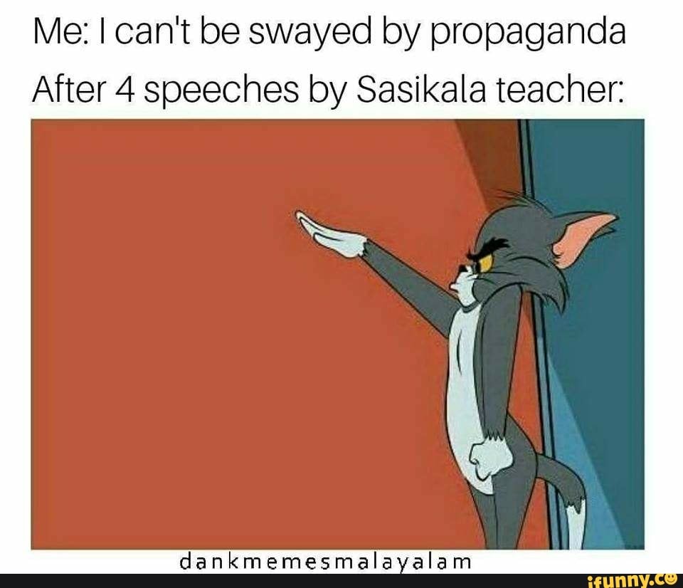 Me: I can't be swayed by propaganda After 4 speeches by Sasikala ...