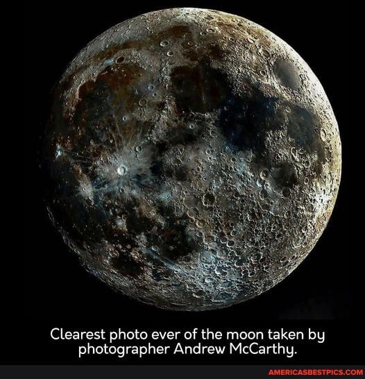 Clearest photo ever of the moon taken by photographer Andrew McCarthy ...