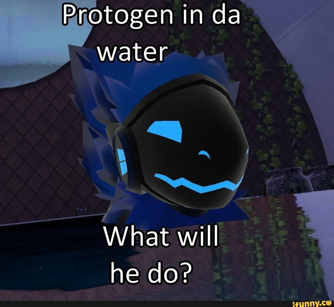 Protogen in da water What will he do? - iFunny
