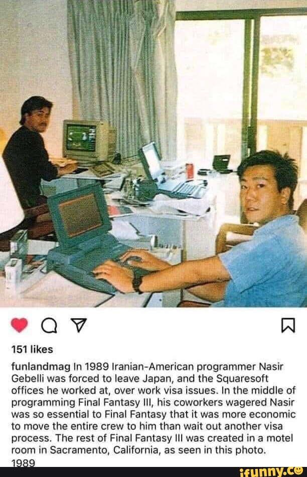 151 likes funlandmag In 1989 Iranian-American programmer Nasir Gebelli ...