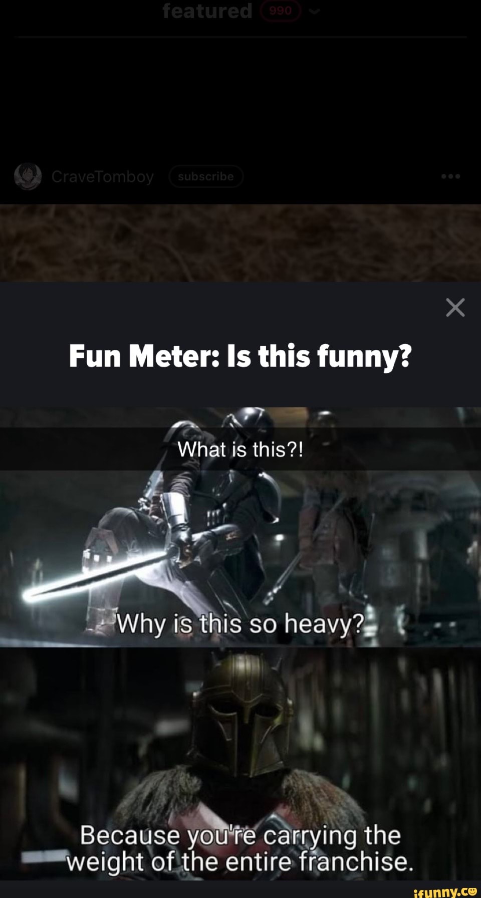 Fun Meter: Is this funny? What is this?! is Why is this so heavy ...