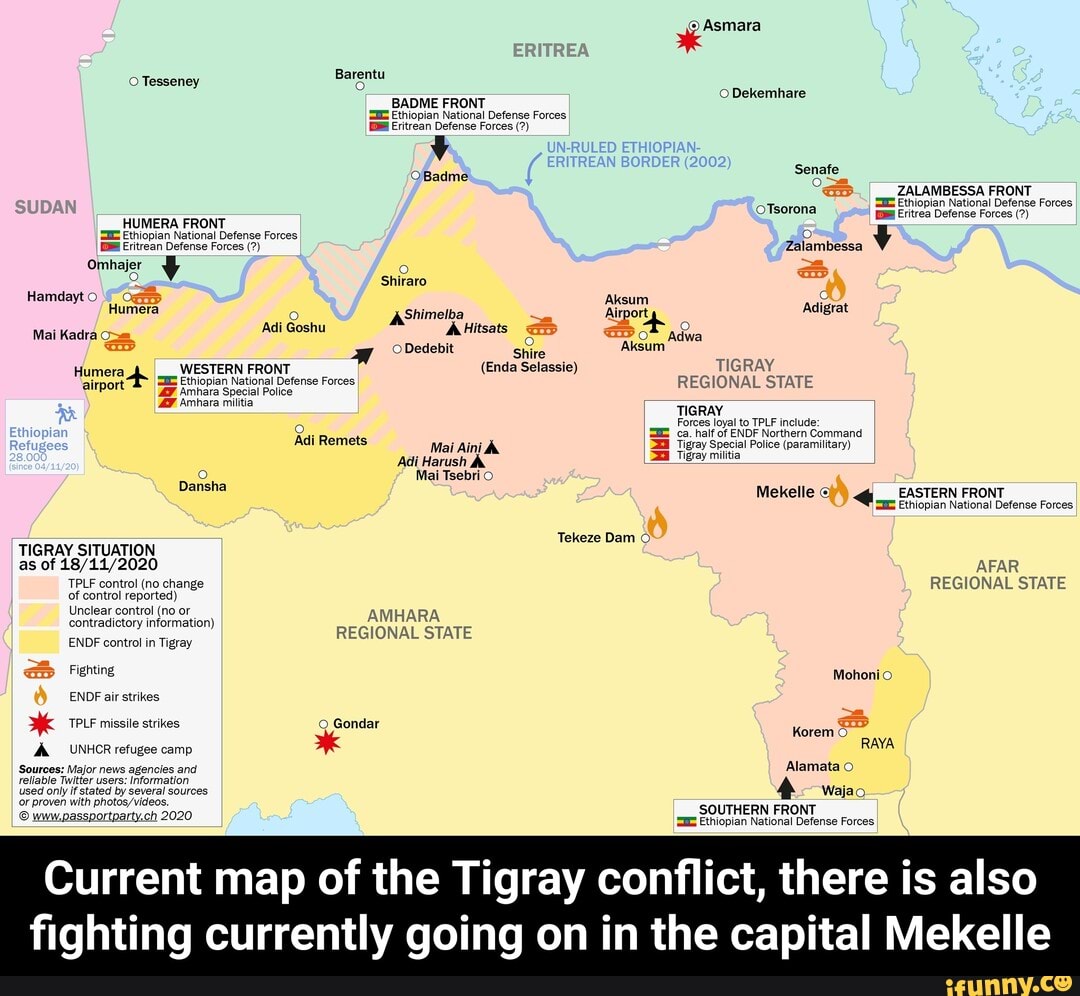 OTesseney HUMERA FRONT Ethiopian National Defense Forces Eritrean ...