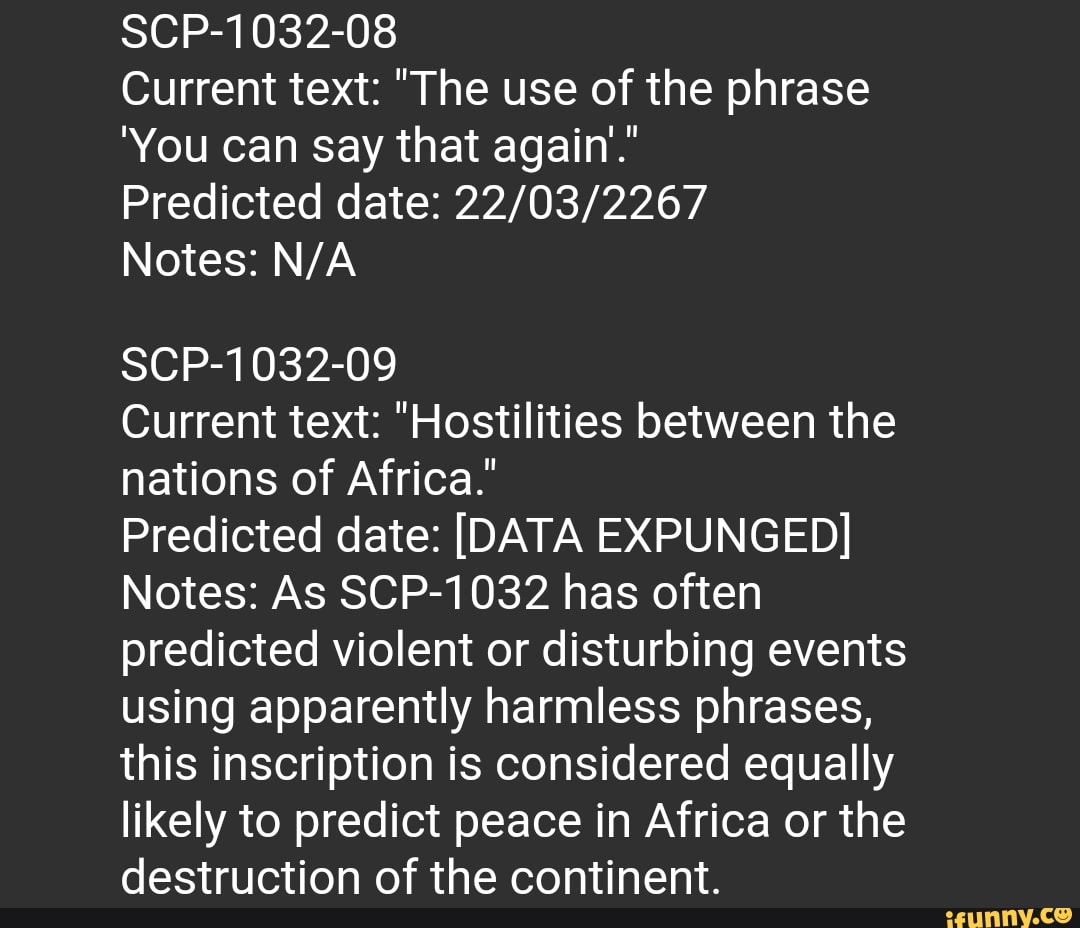 Scp1032 memes. Best Collection of funny Scp1032 pictures on iFunny