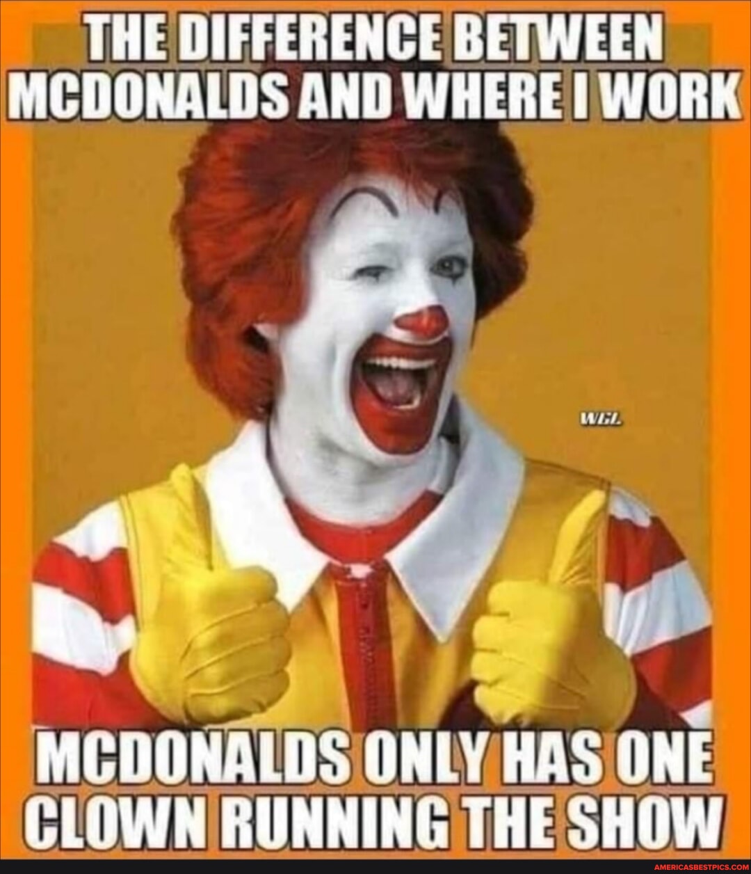 THE DIFFERENCE BETWEEN MED AND WHERE WORK ONE CLOWN RUNNING THE SHOW ...